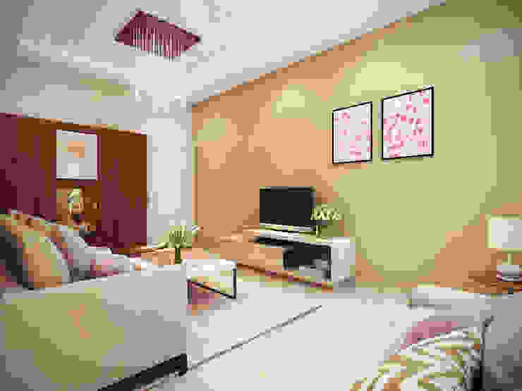 Interior designs from a Pune home with bright colours and lighting ...
