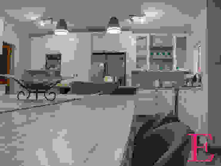 Fresh Modern Country Powder Blue & White Kitchen by Ergo Designer ...