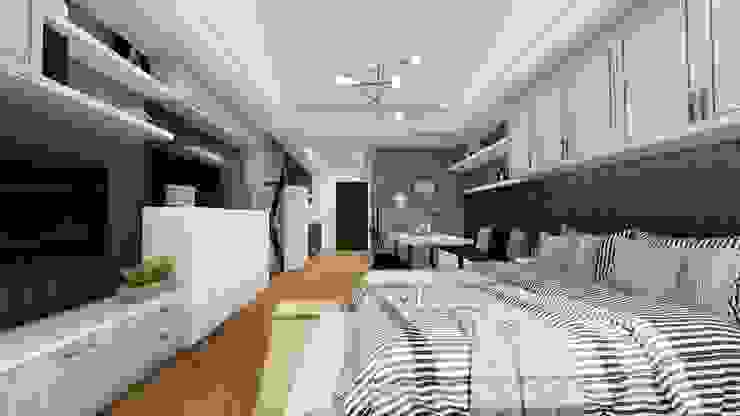 Modern Glam Interiors for a Magical Transformation of a Studio Flat ...