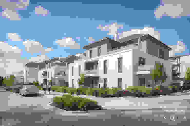 Architectural visualizations of low-rise multi-family buildings ...