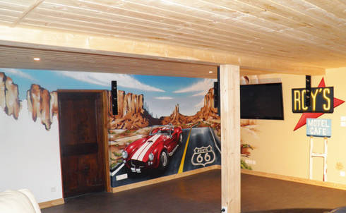 Décoration salon thème route 66 par Popek décoration | homify