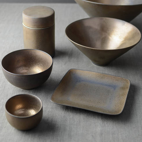 Metallic, Copper and Bronze Glazes for Ceramic Tableware by Nom Living ...