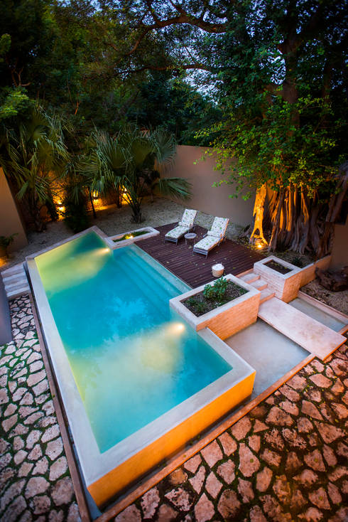 15 patios con alberca que te van a inspirar a remodelar el tuyo