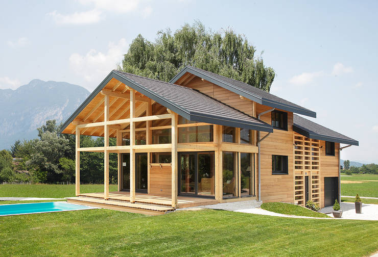 Maison bois poteau-poutre par Myotte-Duquet Habitat | homify