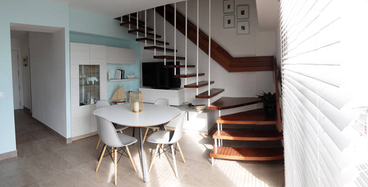15 escaleras ideales para apartamentos pequeños