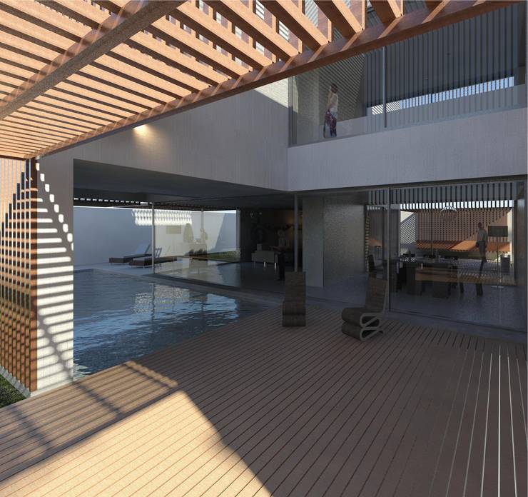 Casa Pátio, em Luanda, Angola por Alberto Vinagre, arquitectos, Lda | homify