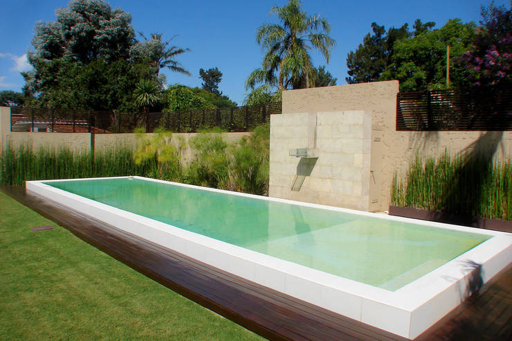 13 diseños de albercas elevadas que querrás tener en tu jardín