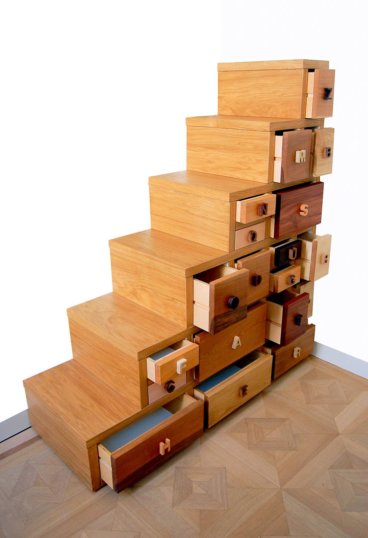 Cassettiera a scala GIOIA: divertente e funzionale ideale per soppalchi ...