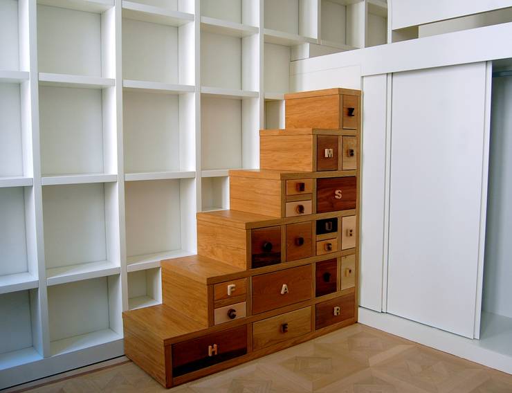 Cassettiera a scala GIOIA: divertente e funzionale ideale per soppalchi ...