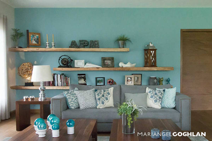 12 diseños de repisas ¡para que tu sala se vea organizada y moderna!