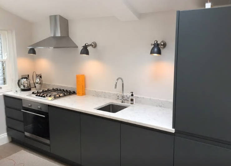 Grey Handleless Kitchen by Just Click Kitchens | homify
