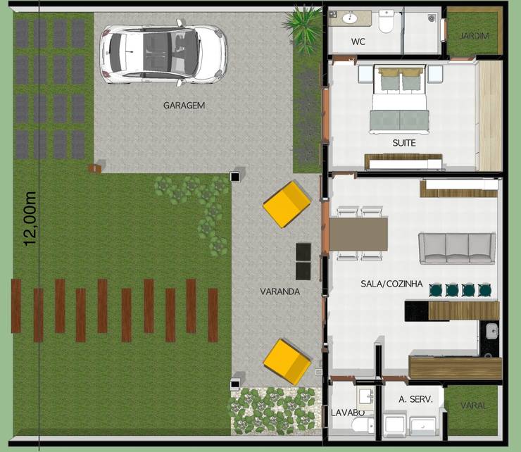 Projeto de Edícula por Arquitetura Pronta | homify
