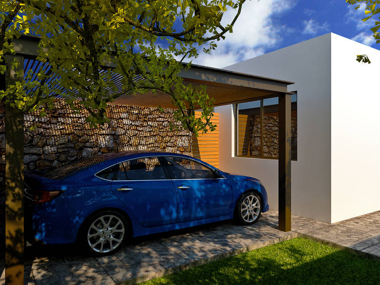Cocheras modernas: diseños y materiales