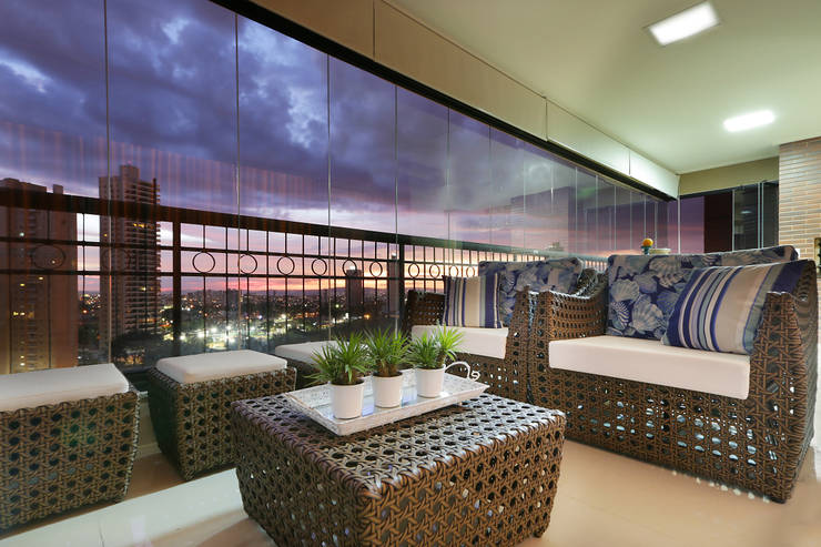 Fechar a varanda, opções bonitas e funcionais