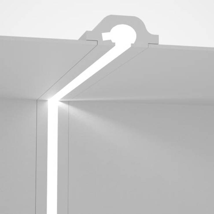 Tagli di luce indiretta da incasso nel controsoffitto di Eleni Lighting ...