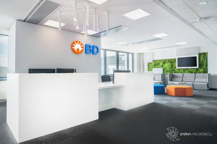 Nowoczesne wnętrze biurowe dla www.bd.com Wrocław, pow. 6000 m2 ...