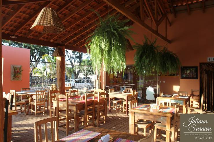 Restaurante Rústico por Juliana Saraiva Arquitetura & Interiores | homify