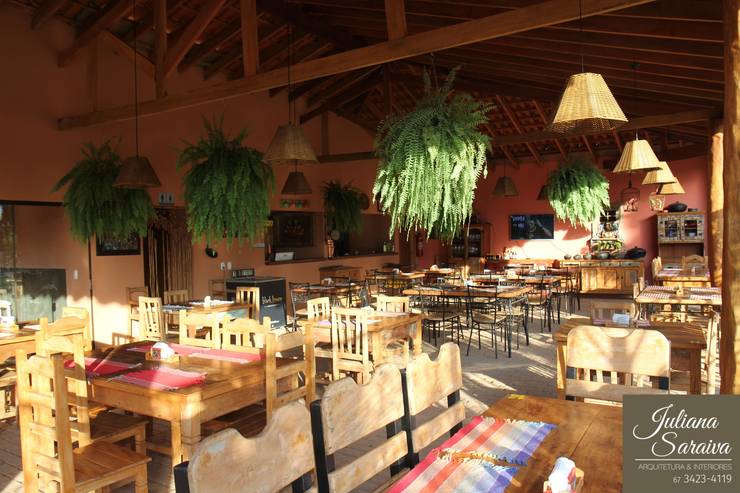 Restaurante Rústico por Juliana Saraiva Arquitetura & Interiores | homify