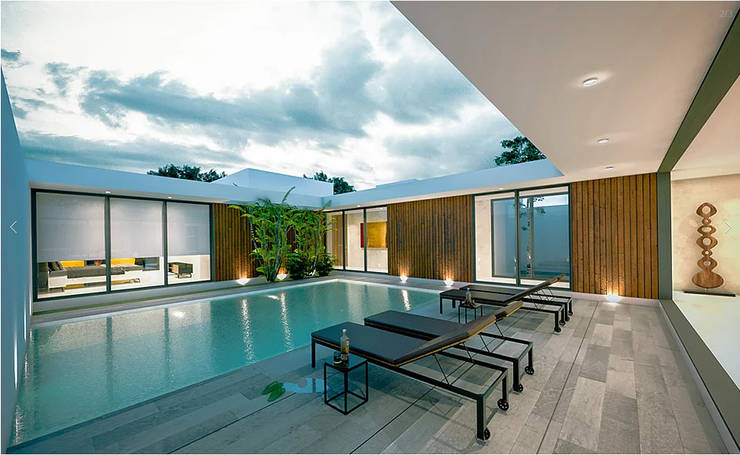 Albercas modernas: diseños y materiales