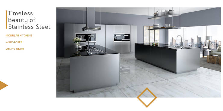 Küche7 Stainless Steel Modular Kitchen by Küche7 | homify