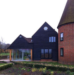 Traditional oast house becomes modern family home