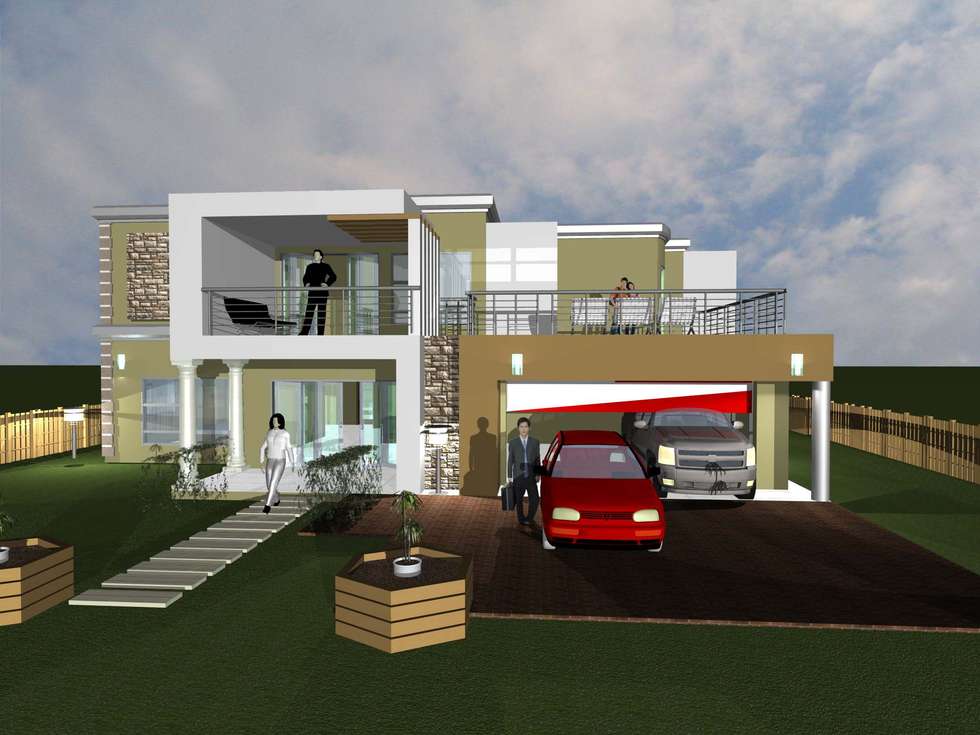 Zulu house: by iron b home design | homify