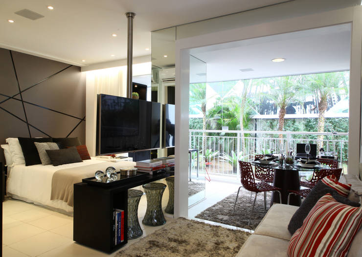 15 soluciones inteligentes para colocar la TV en salas pequeñas