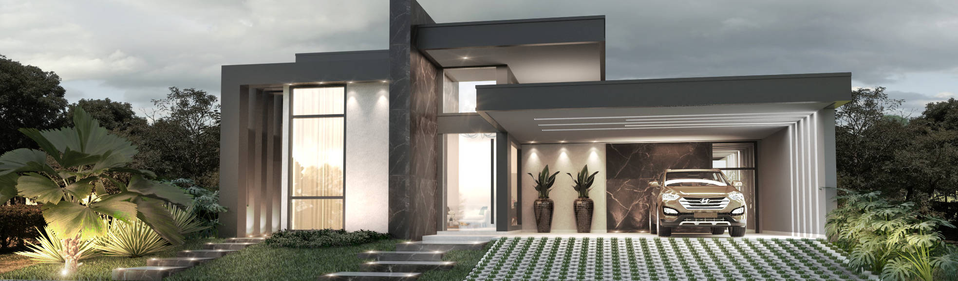 Fachada clean em condomínio | homify