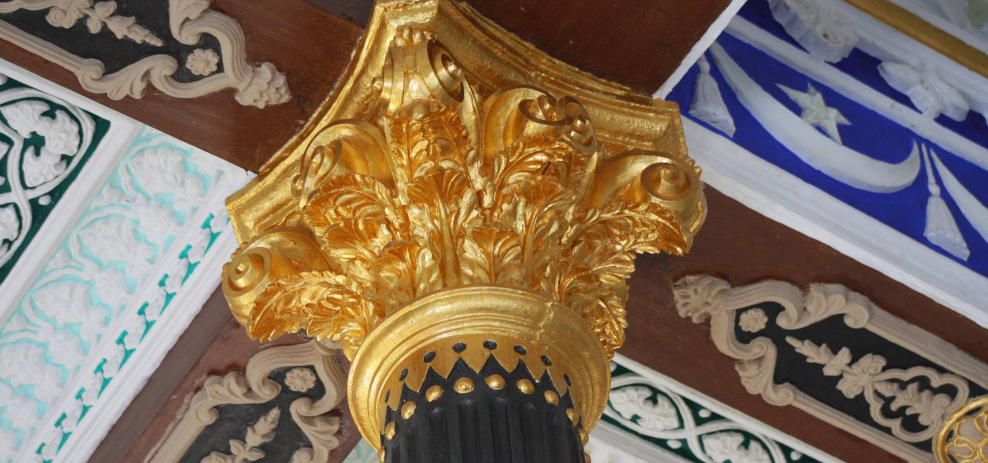 Gold Leafing (Gilding) Work done for ISKCON Temple Juhu Mumbai India ...