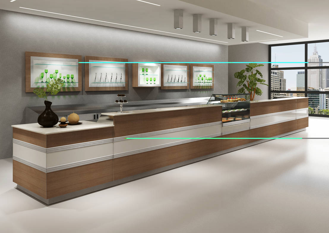 Banco bar cm 300 - base retro e base retro m.caffe - pedana | homify