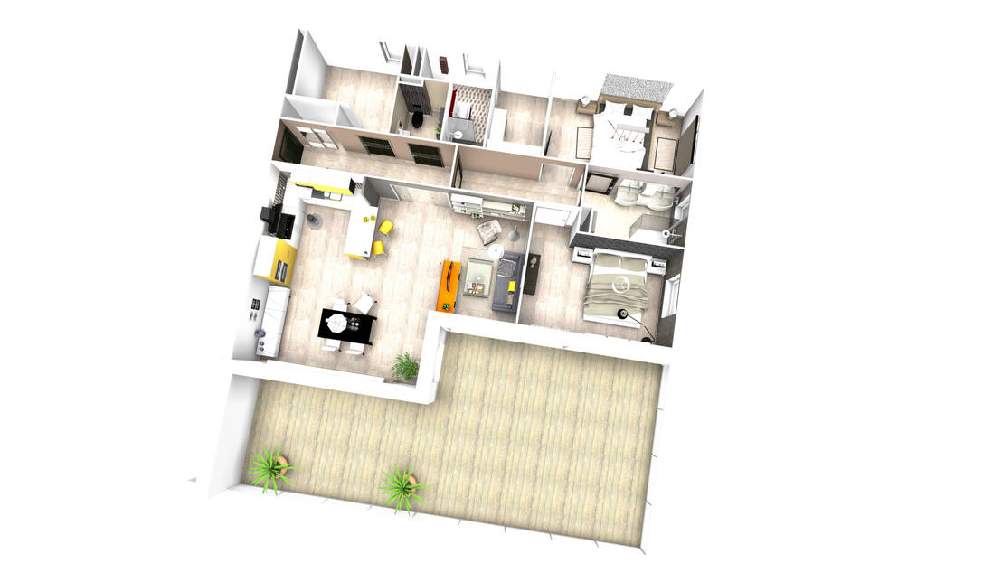 Vue en 3D de futur d'appartements | homify