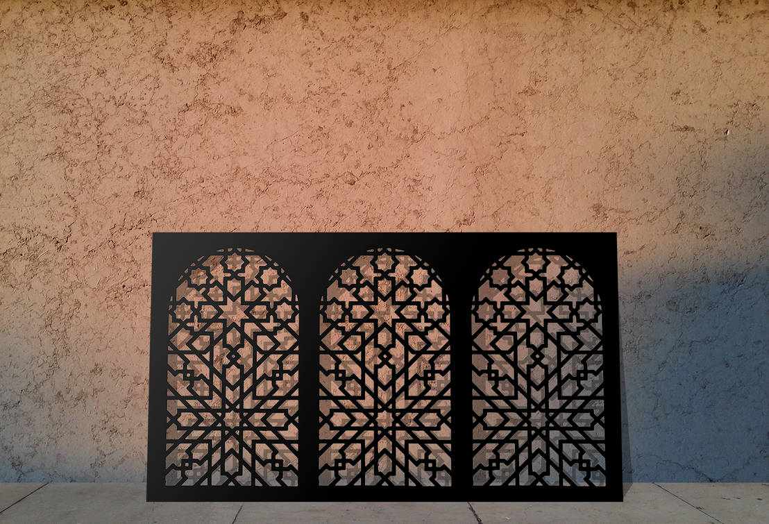 Laser cut screens and panels in Moroccan minaret design von Laser cut ...