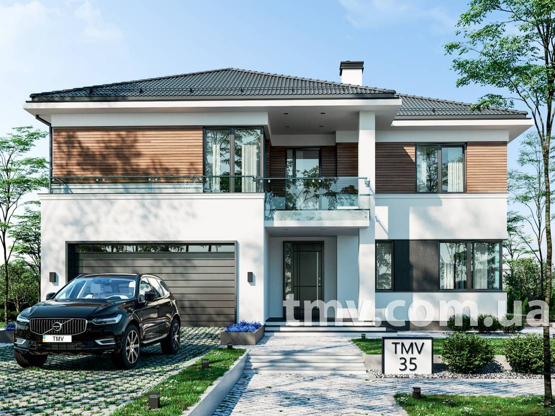Проект современного двухэтажного дома TMV 35 | homify