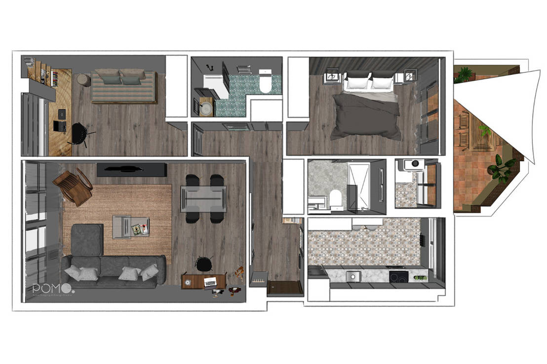 Diseño de Interiores. Piso familiar en Aranjuez | homify