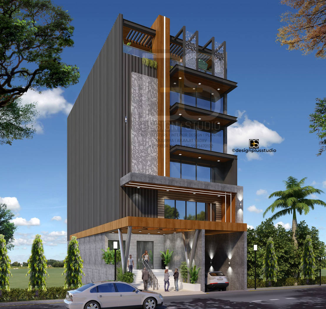 small commercial complex elevation