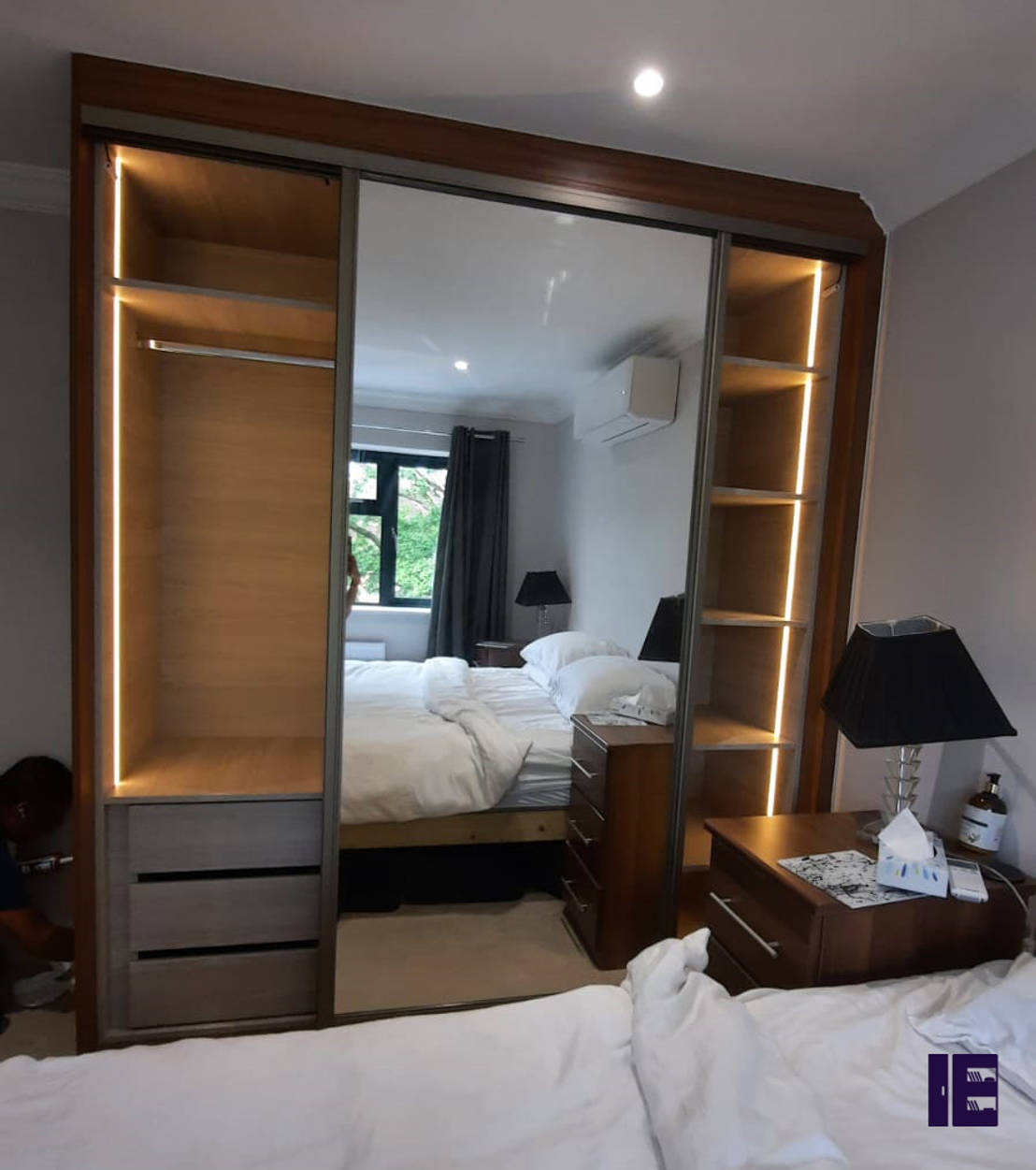 Sliding Wardrobe & Hinged Wardrobe with Mirror | Battersea | Inspired ...