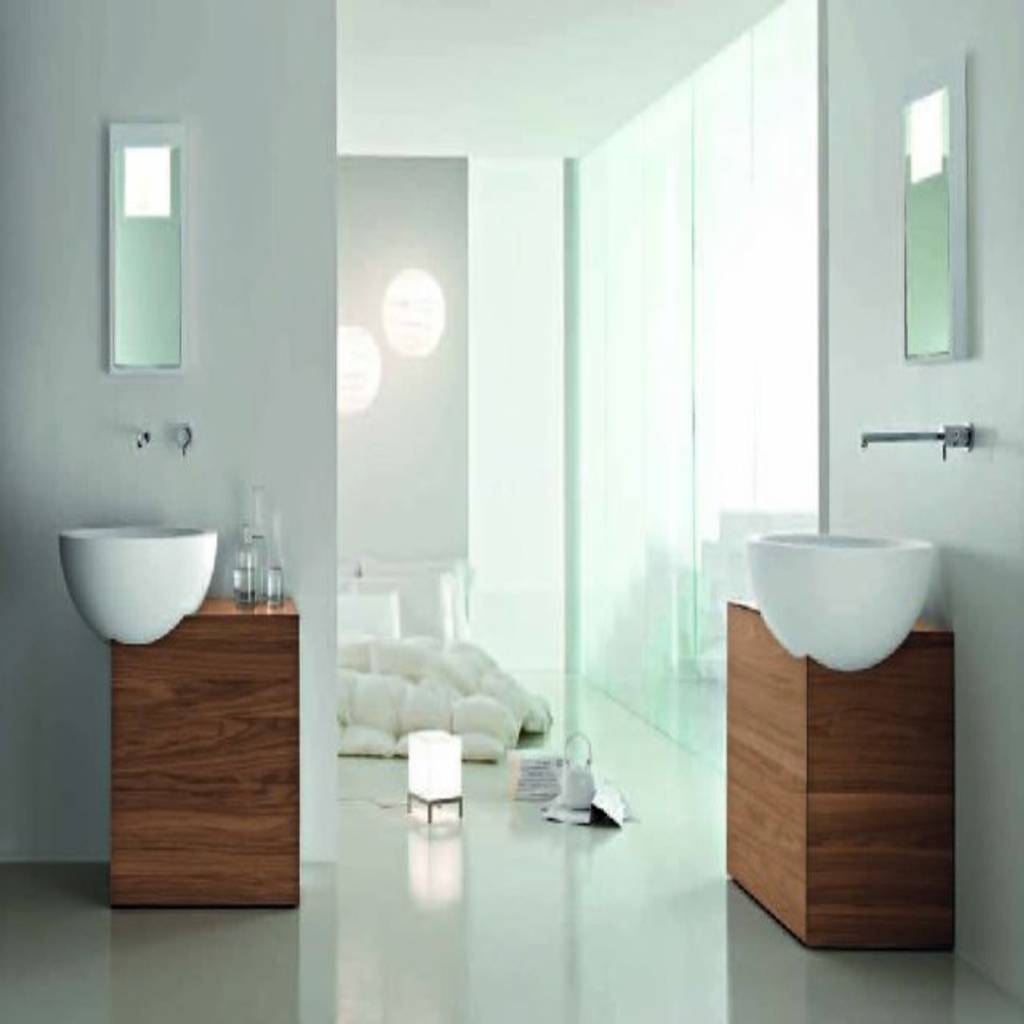 Holz und keramik als waschtisch design by torsten müller ...