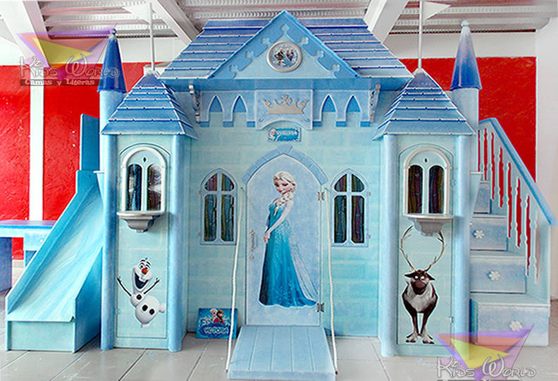 Impactante castillo de elsa kids wolrd- recamaras literas y muebles ...