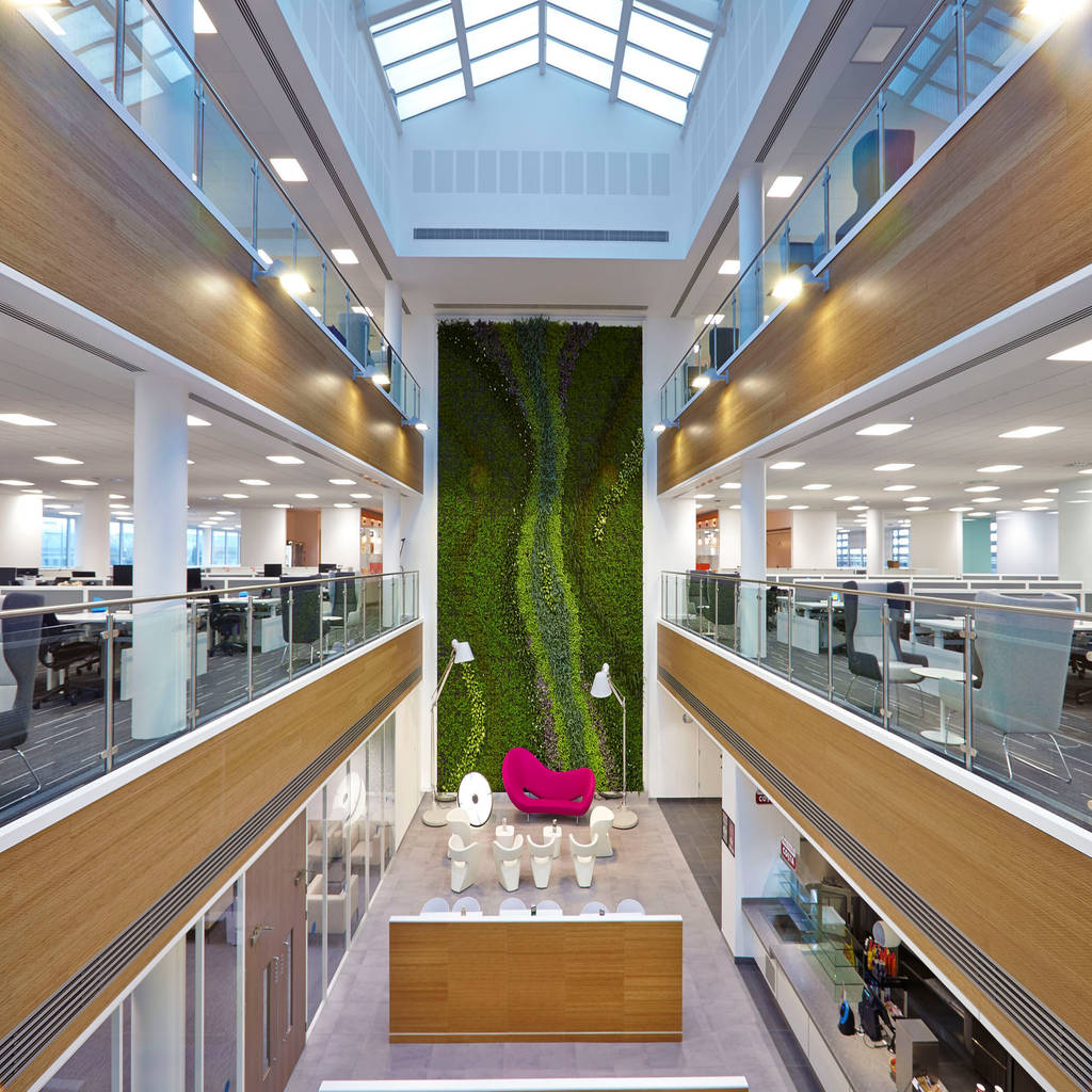 Centrica office atrium living wall | homify