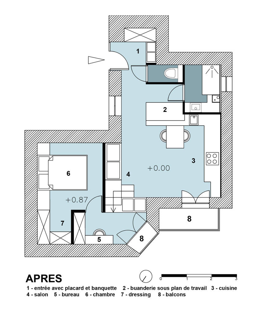 Rénovation d'un appartement à ajaccio « grand volume pour petite surface, un mini- loft tout ...