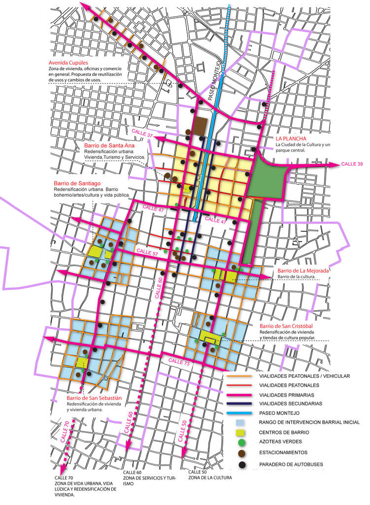 Croquis de conjunto de paseo montejo y barrios cercanos y su ...