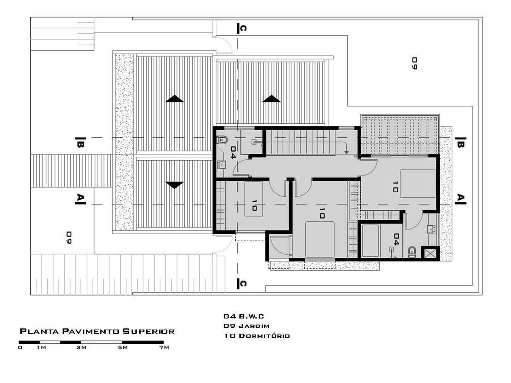 First floor plan (planta do pavimento superior) | homify