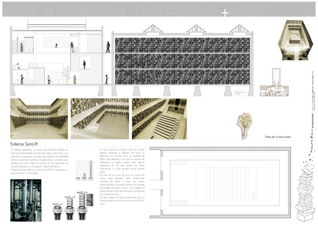 Sección transversal de nave principal más anexo. suelo hidráulico de anexo. | homify