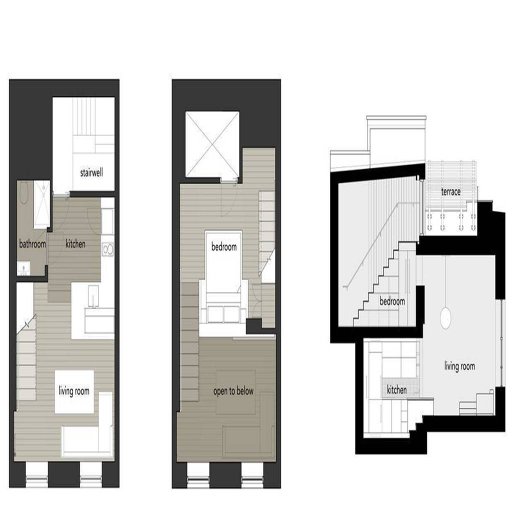 Manhattan micro-loft specht architects | homify