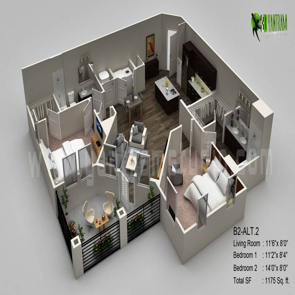 3d floor plan visualization | homify