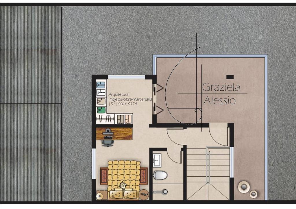 Planta baixa do pavimento superior | homify