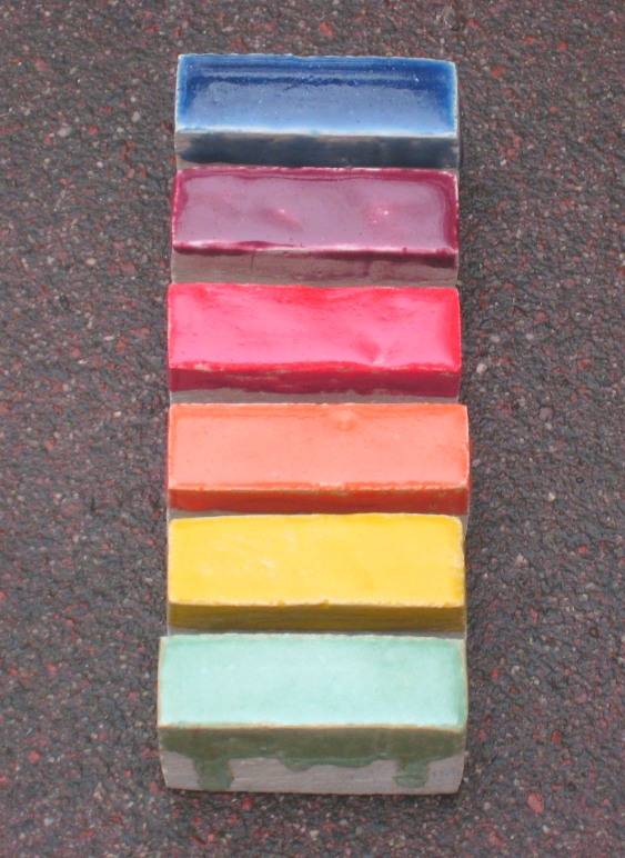 Bunte pflastersteine, pflasterriegel bild und objekt gartenaccessoires ...