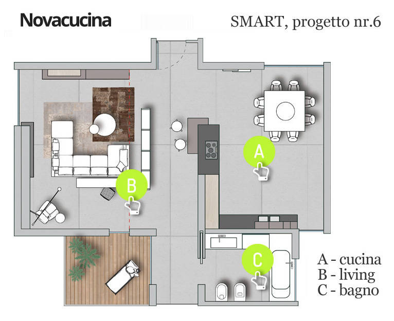 Pianta progetto smart nr.6 | homify