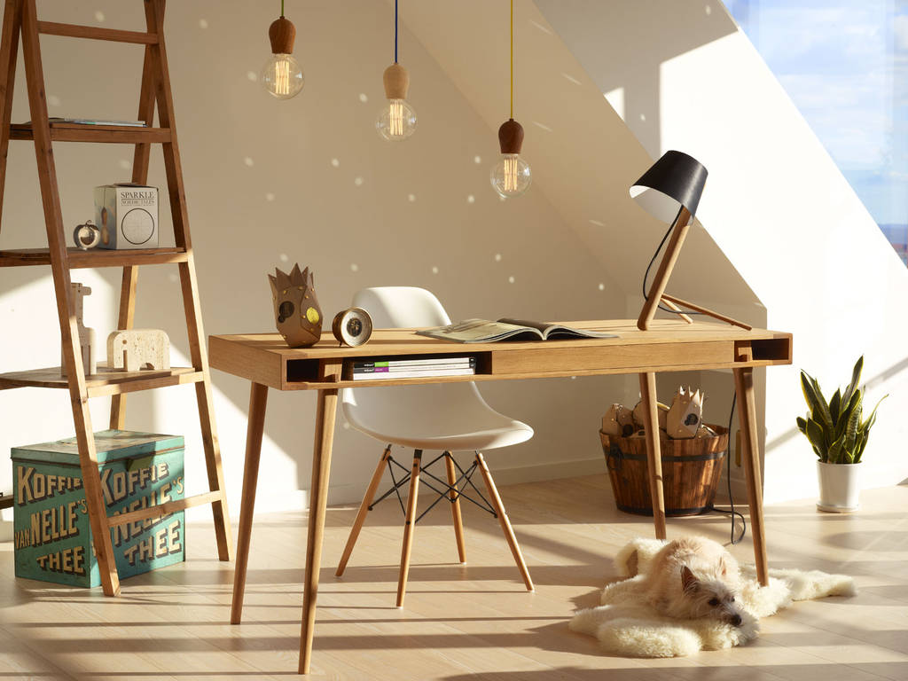 Designer tisch poet desk im skandinavischem design von holzdesignpur ...