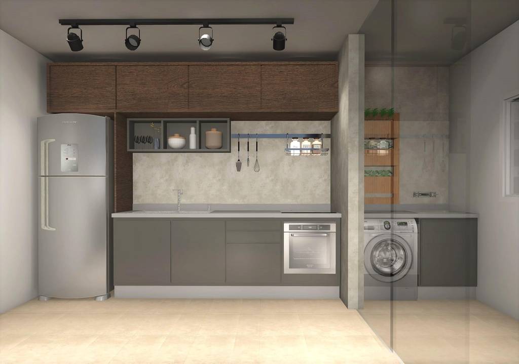 Materiais – cimento queimado, mdf e laca mv arquitetura e engenharia ...